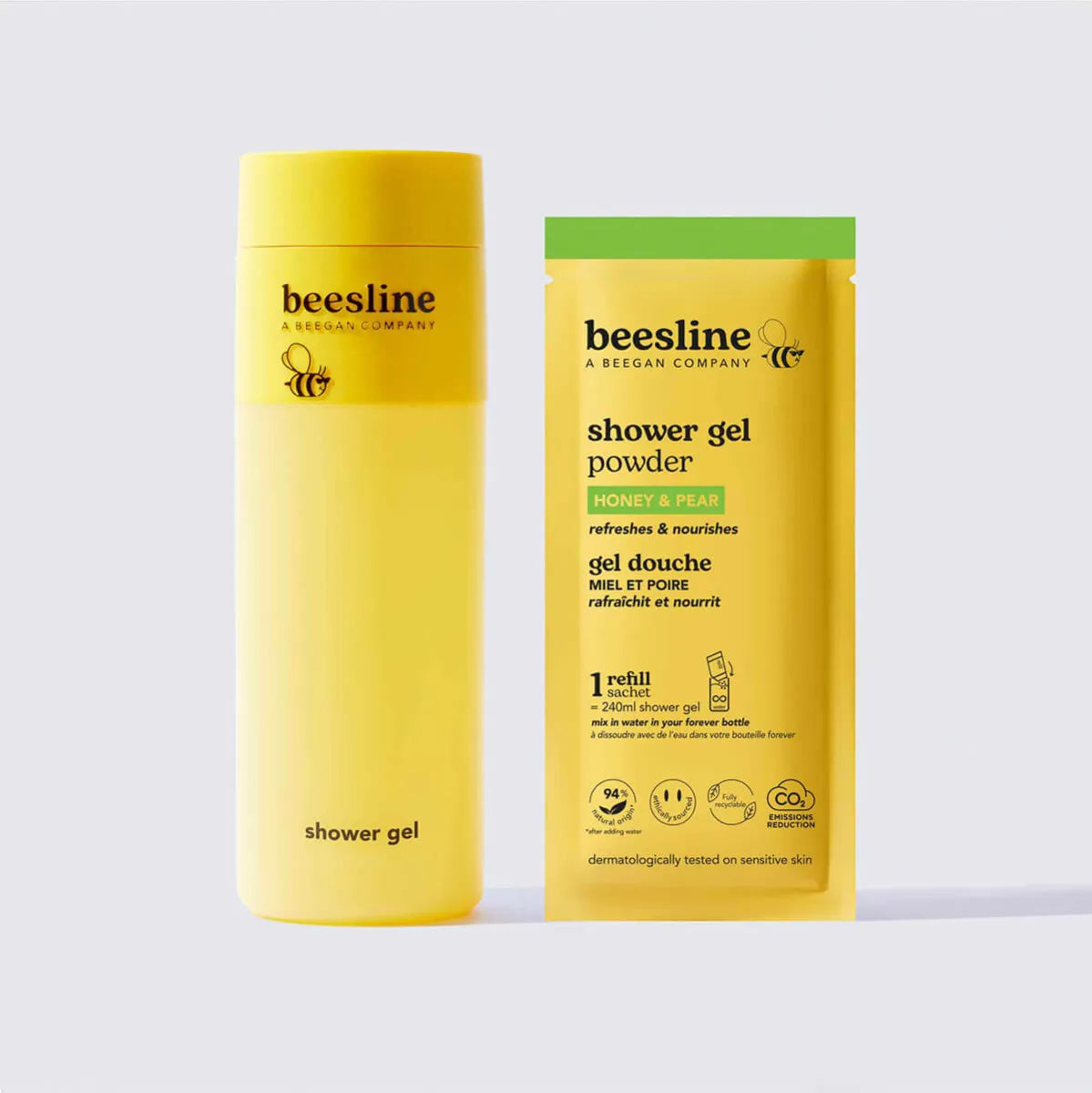 Gel Douche en Poudre - Miel et Poire - Kit de Démarrage – Beesline